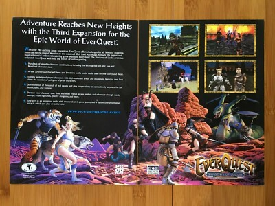 EverQuest Shadows of Luclin PC 2002 Vintage Print Ad/Poster Official ...