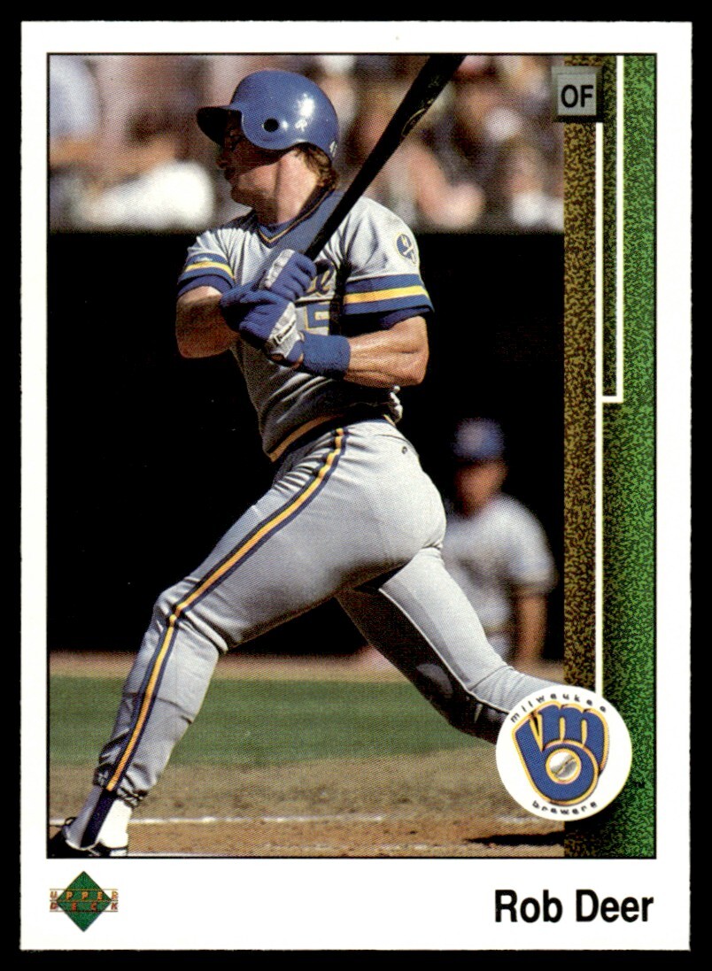 1989 Upper Deck #442 Rob Deer Milwaukee Brewers | eBay