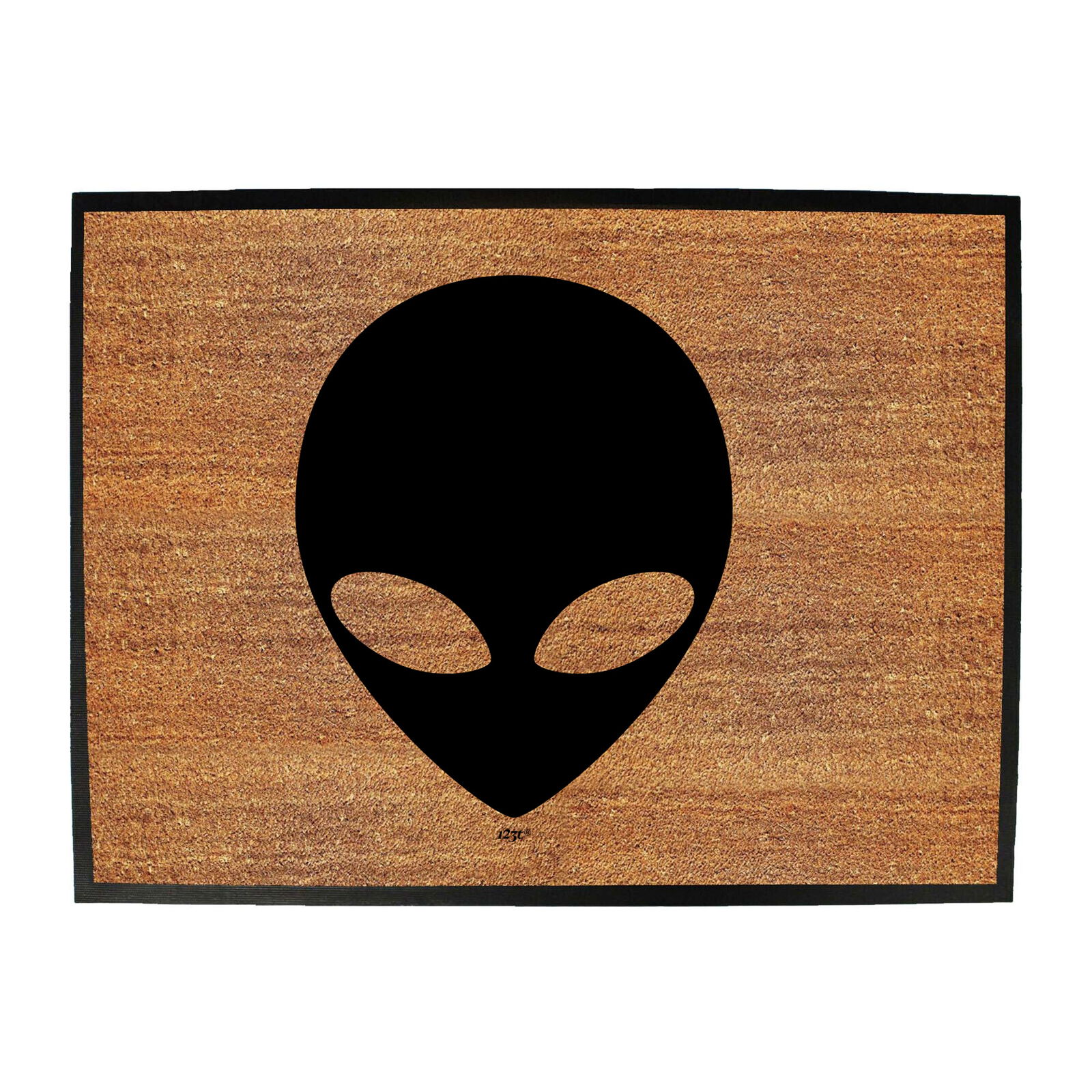 Alien Head White - Shed Bar Man Cave Novelty Funny Gift Door Mat ...