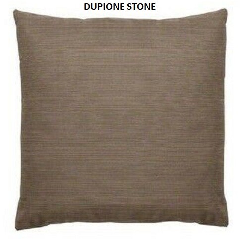 Sunbrella Outdoor Pillow, CARNEGIE CELESTE, DUPIONE CELESTE, STONE ...