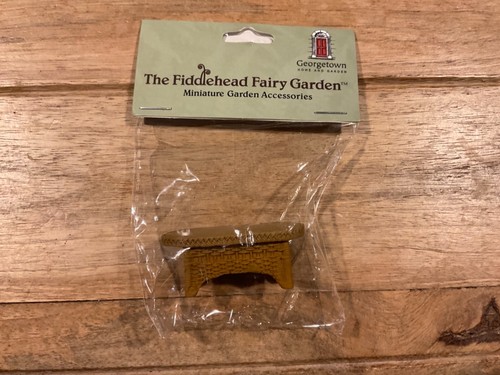 FIDDLEHEAD FAIRY GARDEN MINIATURE WICKER ACCENT TABLE NEW | eBay