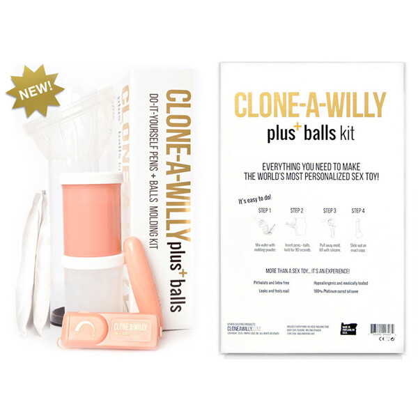 Clone-A-Willy + Balls Kit Light Tone - Make Your Own Vibrating Replica ...
