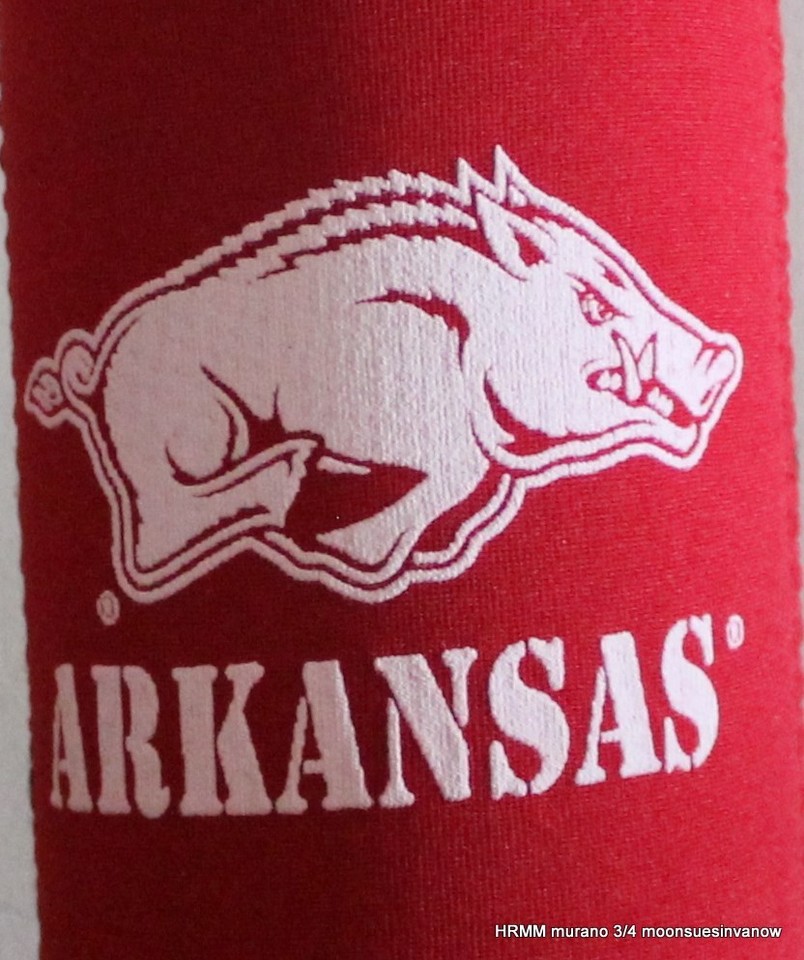 Arkansas Razorbacks Bottle Football Koozie NCAA Licensed College ...
