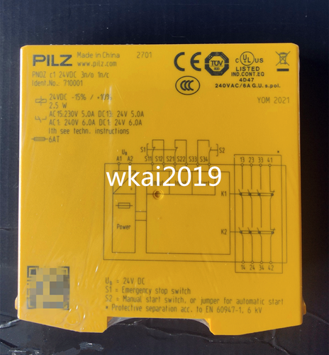 1PCS BRAND NEW ONES PIIZ PNOZ C1 24VDC 3N/O 1N/C 710001 | eBay