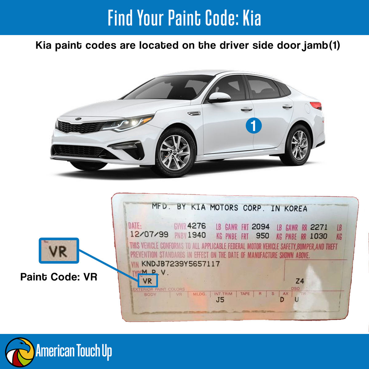 Kia Paint Code Location - Infoupdate.org