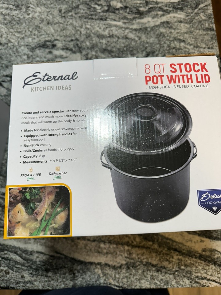 Eternal 8qt Stock Pot With Lid | eBay