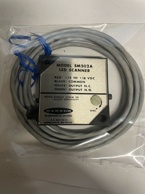 BANNER SM502A LED PHOTOELECTRIC SCANNER for sale online | eBay