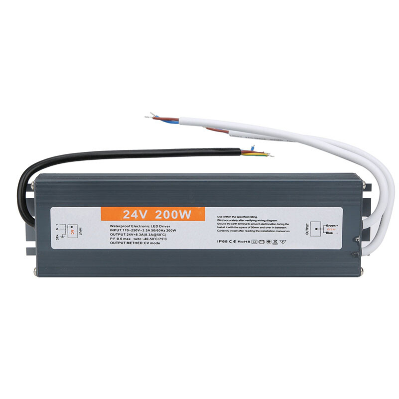 LED Driver 400W Transformer Power Supply Waterproof IP68 AC 90V-250V to ...