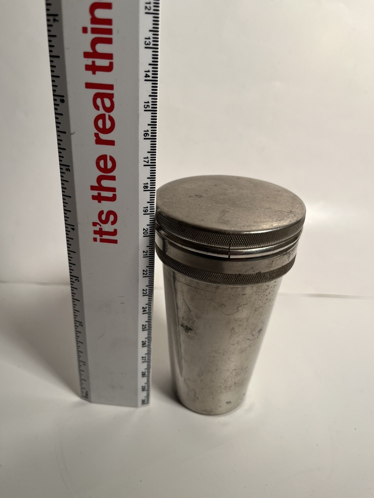 Vntg Thermo Cup Thermos Metal Set 4 Lid Ring Lot American Made Antique ...