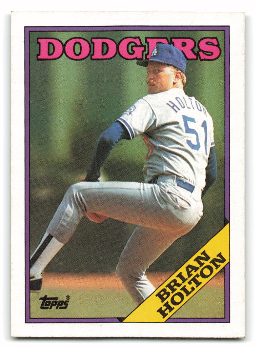 Brian Holton 1988 Topps BASEBALL #338 Los Angeles Dodgers | eBay