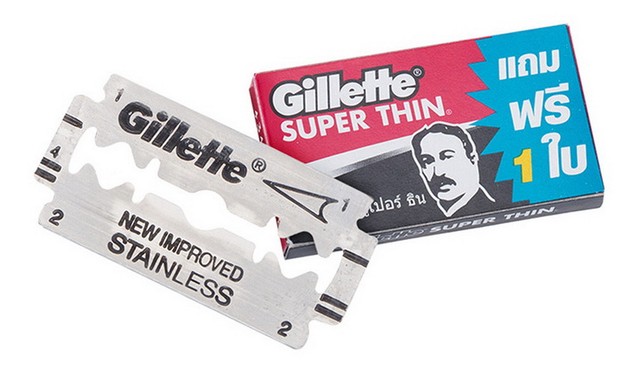 20Pack 120ps Razor blades Gillette Super Thin New Improved Stainless ...