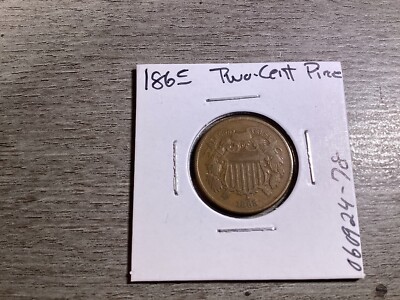 1865 Two-Cent Piece Civil War Era Copper Coin-XF Condition-060924-78 | eBay