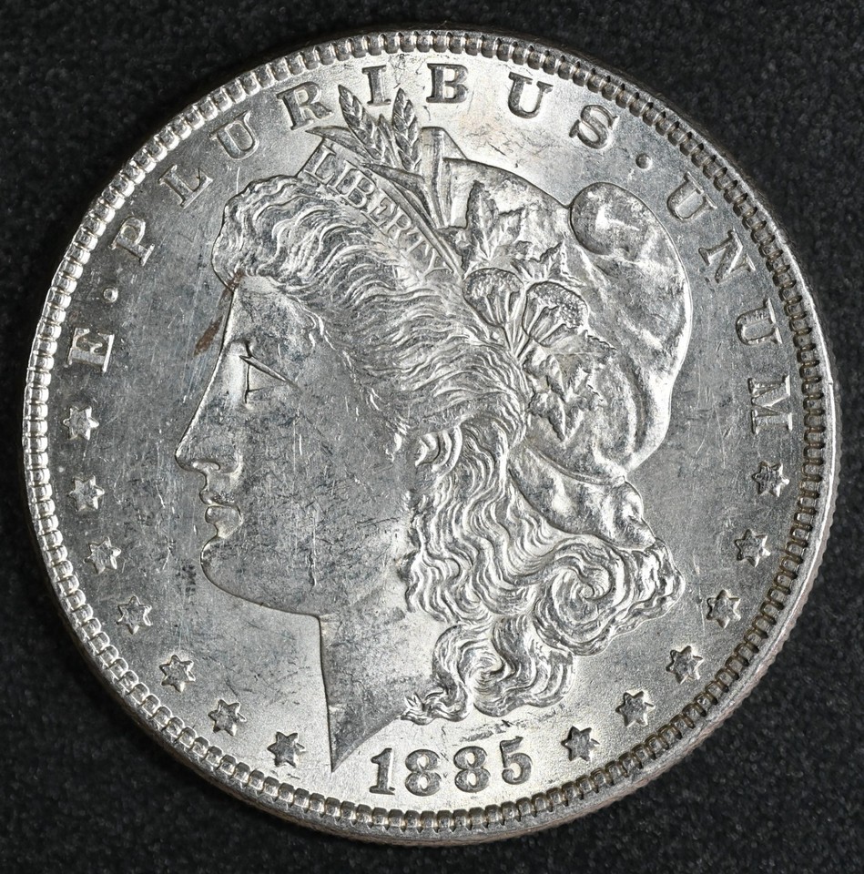 1885 Morgan Dollar – Strong Cartwheel Luster – AU/BU Silver – NO ...