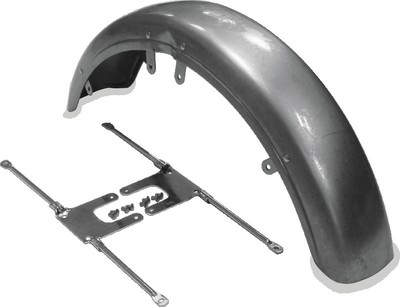 Bikers Choice Fits 73-86 FX XL 82-94 FXR Front Fender W/Chrome Brackets ...