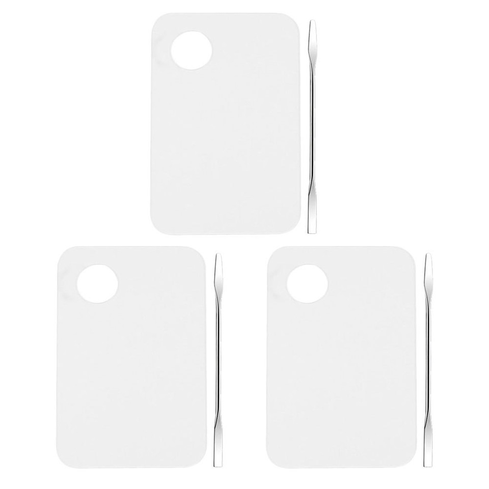 3 Sets Makeup Paint Palette Foundation Make-up Color Mixing Tray | eBay ...