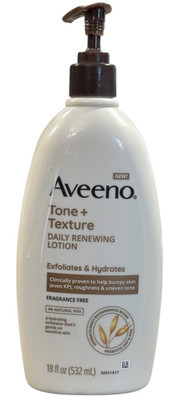 Aveeno Tone Texture Daily Renewing Lotion for Bumpy and Dry Skin 18 Fl ...