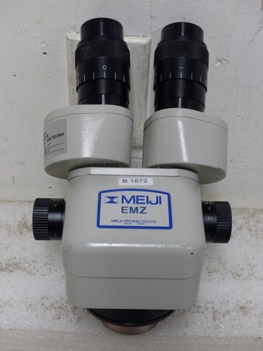 MEIJI EMZ Series Zoom Stereoscopic Microscope Head ~ Untested/Parts ...