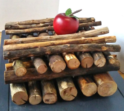 Apple Wood Logs NO BARK Organic & Heirloom BBQ Grill Smoker 7 LBS (510 ...