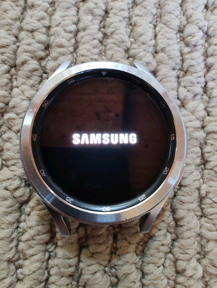 Samsung Galaxy Watch 4 Classic 44mm SM-R895U Silver GPS LTE, Unlocked ...