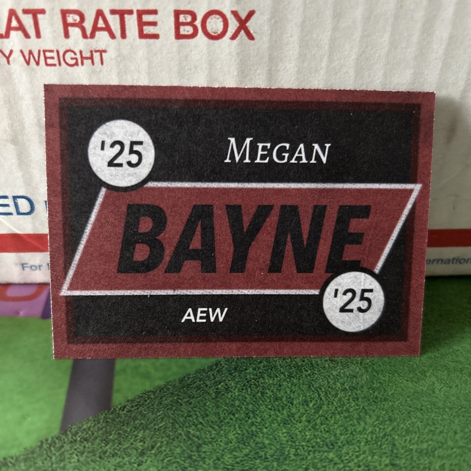 Megan Bayne Sexy Custom Trading Card AEW | eBay