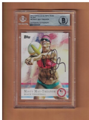 MISTY MAY-TREANOR AUTOGRAPHED 2012 TOPPS US OLYMPIC CARD #40 USA VB ...