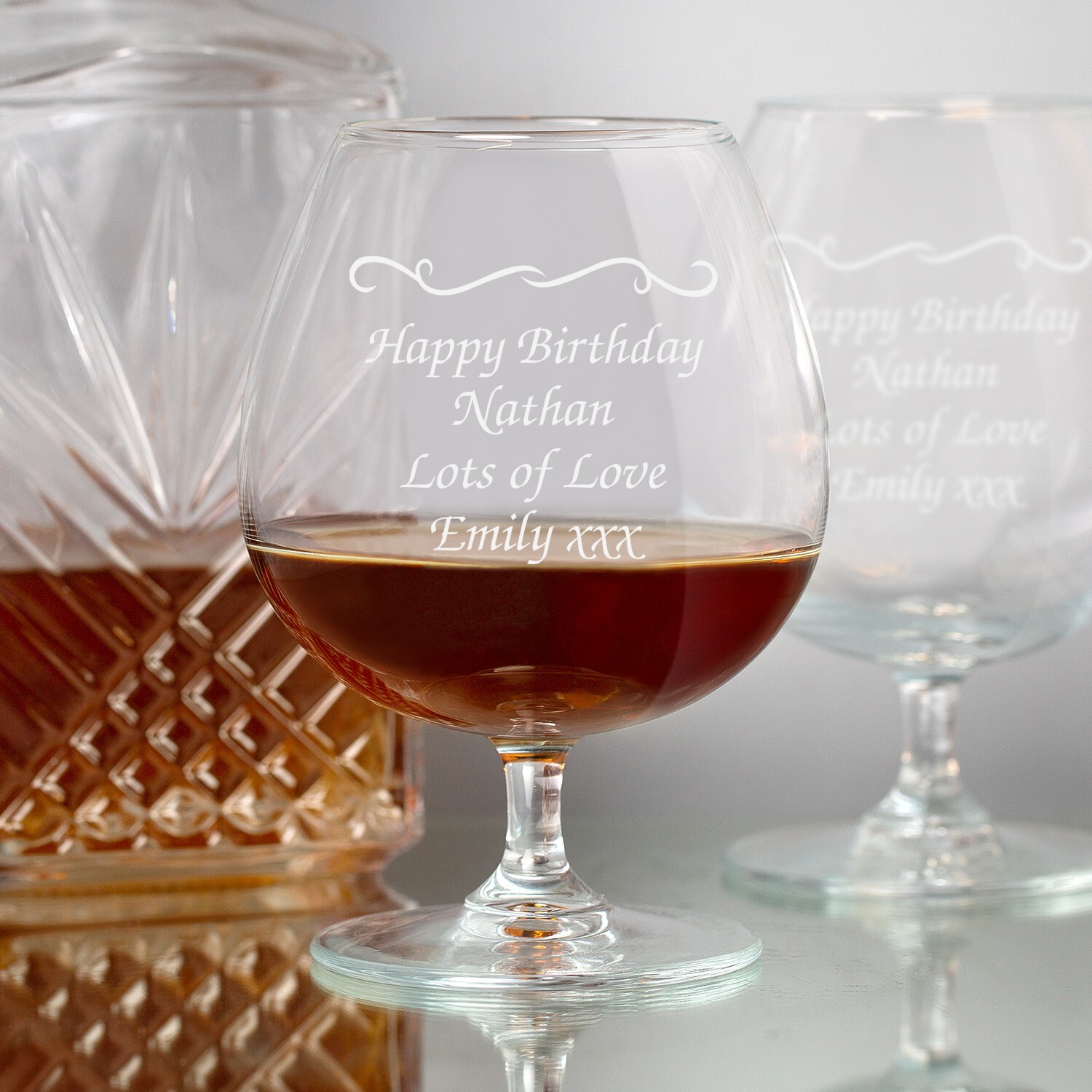 Personalised Engraved Brandy Cognac Glass Gifts Ideas For Him Her ...