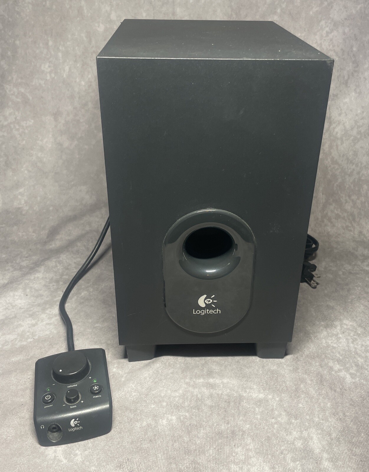 Logitech X-540 5.1 Surround Speaker System Subwoofer & Controller ONLY ...