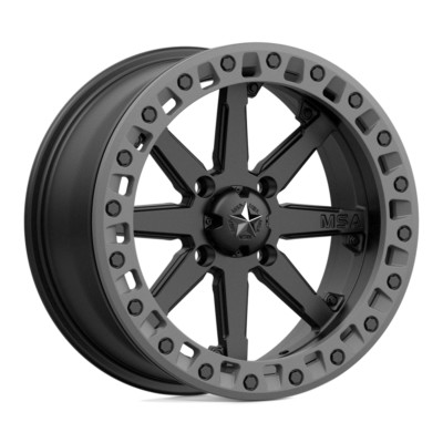 MSA Wheels M31 Lok2 Beadlock ATV UTV SXS Wheel Rim 14X10 4X137 Black ...
