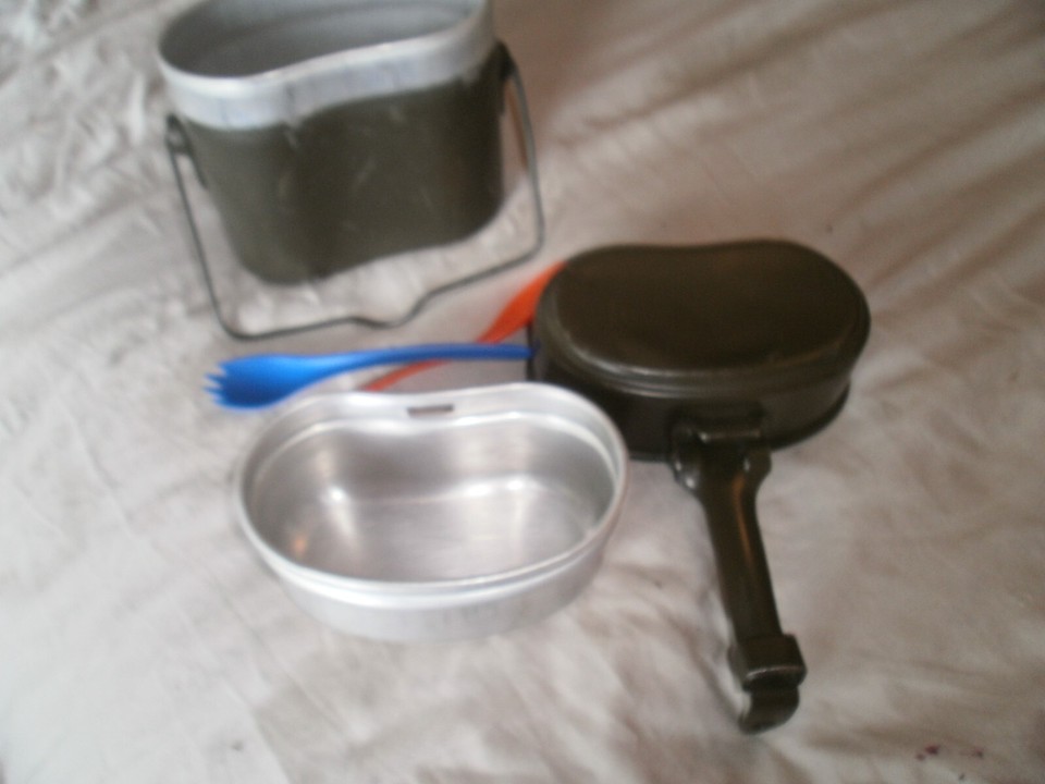WWII GERMAN ARMY WAFFEN M31 MESS KIT HSZ 86 | eBay