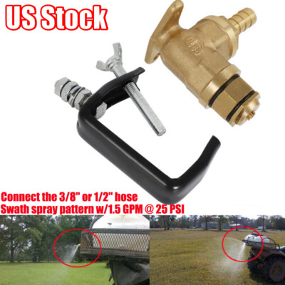 For ATV UTV,Tractor Sprayer Up to 31Ft 1.5 GPM Brass Boomless Sprayer ...