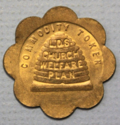 Salt Lake City Utah LDS Church Commodity Token Good 50c Not ...