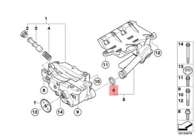 Genuine BMW O-Ring X1 Z4 E46 E60 E81 E82 E84 E85 E87 E88 E90 ...