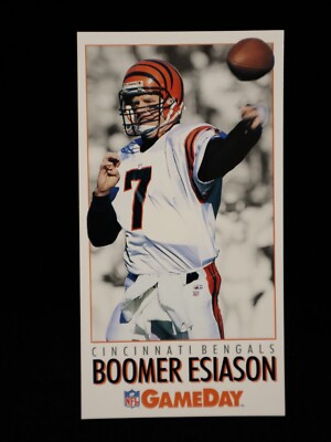 1992 Boomer Esiason Cincinnati Bengals GameDay Card #405 | eBay