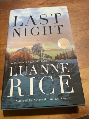 Last Night Hardcover First Ed Signed by Luanne Rice 9781542030199| eBay