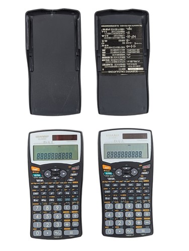 Lot of 2, Sharp Scientific Calculators, Model EL-546W, Used and Tested ...