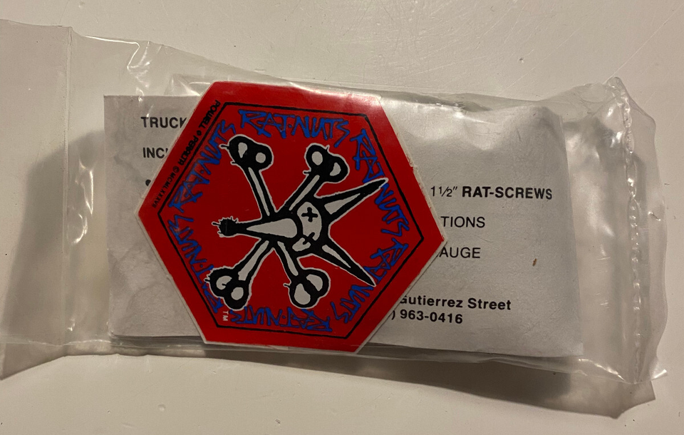 Vintage Powell Peralta RAT NUTS Skateboard Truck Mounting Hardware Set ...