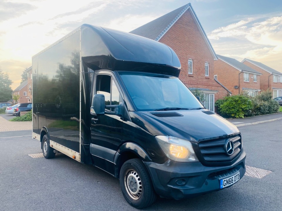 MERCEDES SPRINTER 2016 316 BLUETEC MWB HIGH ROOF LUTON LOW LOADER VAN ...