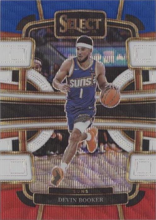 2023-24 Panini Select - Concourse Devin Booker #58 Tri-Color Prizm for ...