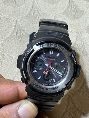 Men's Black Band Casio G-Shock AWG-M100 Analog And Digital Watch | eBay
