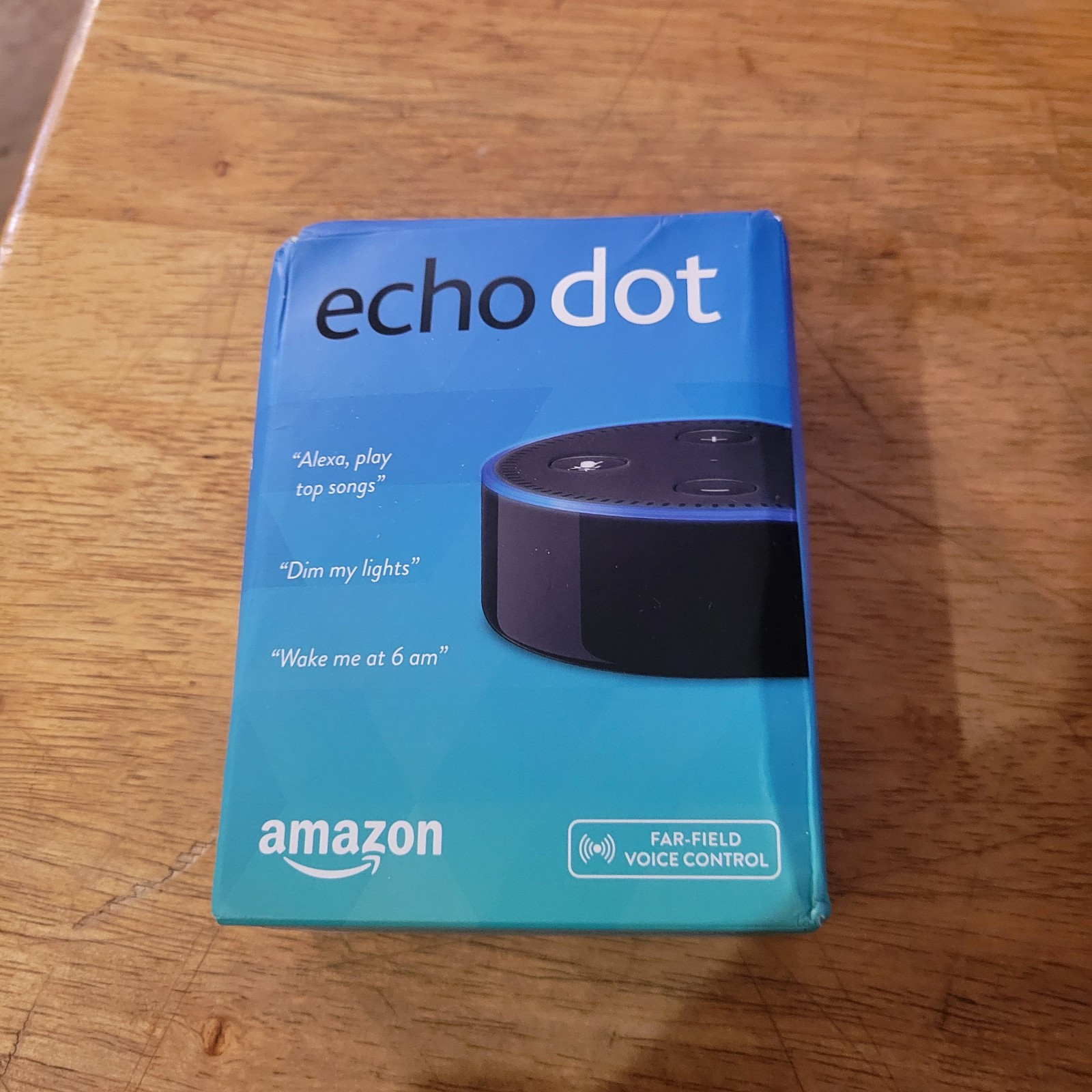 AMAZON ECHO DOT black 2nd GENERATION (2016) ALEXA DEVICE - NEW & SEALED