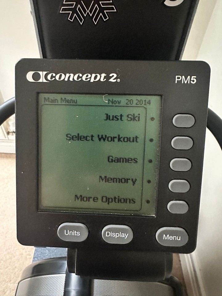 Concept 2 Ski Erg PM5 Black With Floor Stand. Perfect condition! | eBay UK
