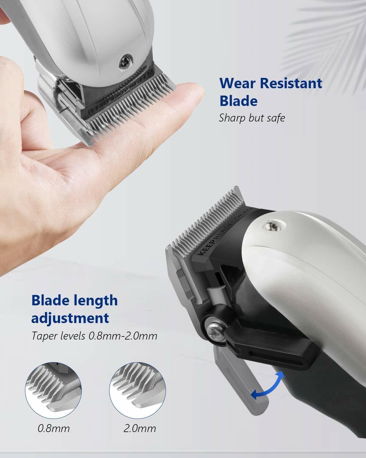 SUPRENT Hair Clippers Cordless Electric Trimmer for Men Beard Trimmer ...