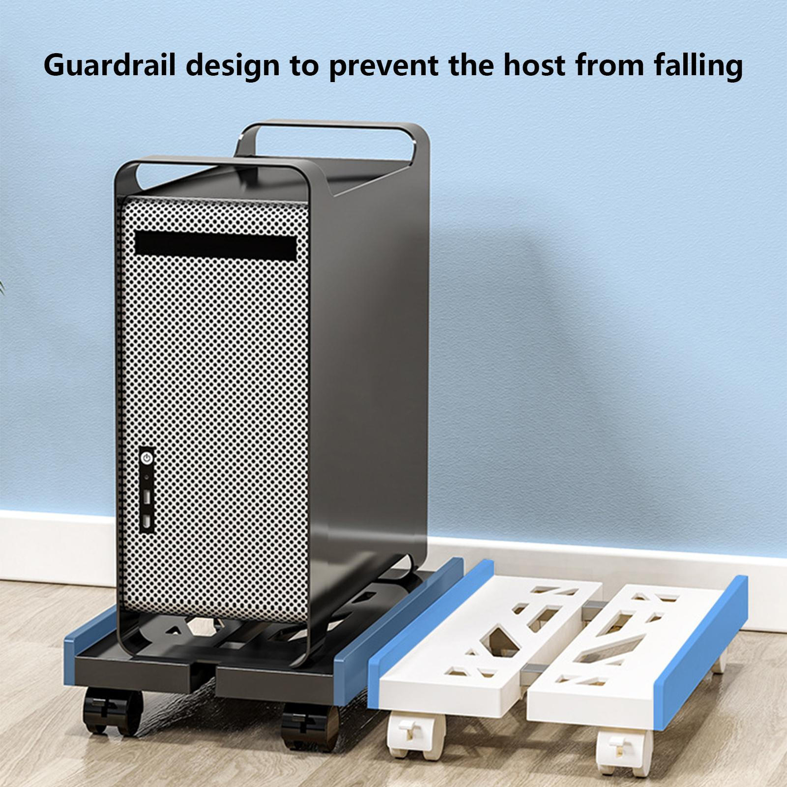 Computer Tower Stand Adjustable Mobile Computer CPU Holder Telescopic ...