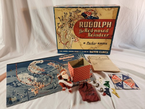 ORIGINAL 1948 RUDOLPH RED NOSED REINDEER PARKER BROTHERS GAME Read ...