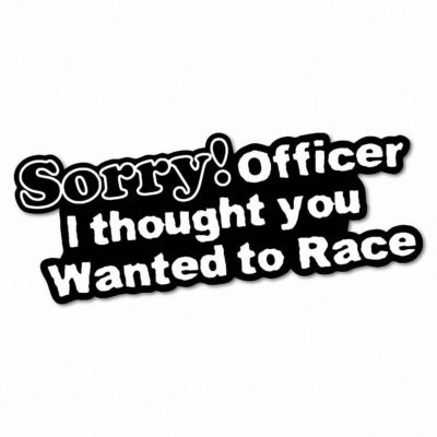 Sorry Officer Sticker | eBay UK