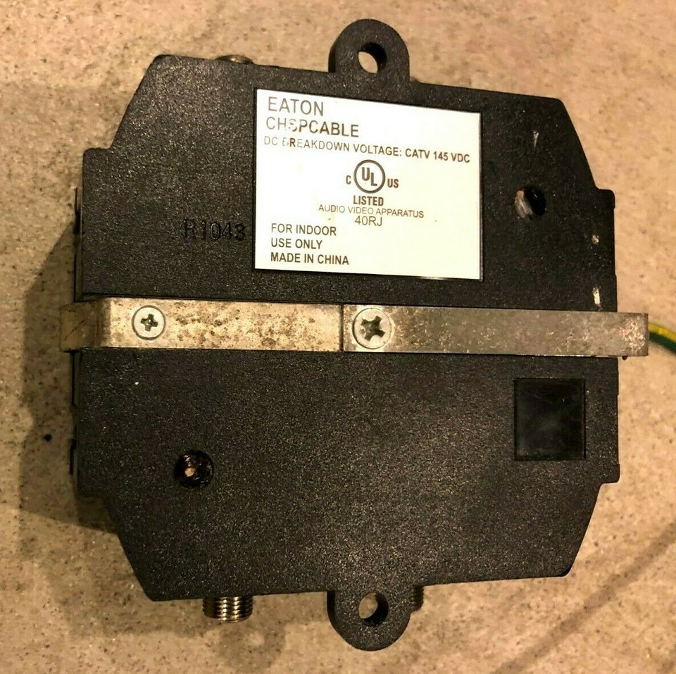 Eaton Surgetrap Coax Cable TV, Satellite, Cable Modem Protection ...