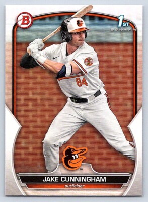 JAKE CUNNINGHAM ORIOLES RC 1st card 2023 BOWMAN DRAFT #BD-198 | eBay