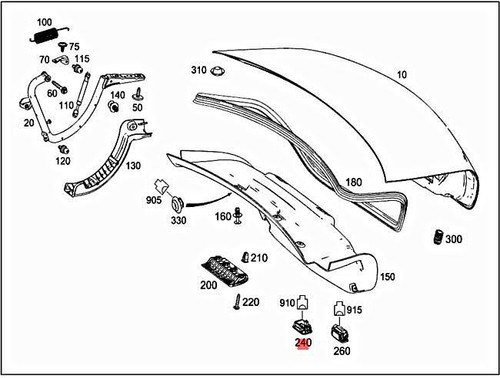 Genuine MERCEDES BBDC X222 A209 A217 C205 C209 Switch 2208211479 | eBay