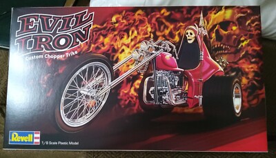 Revell 17325 1/8 Evil Iron Custom Chopper Trike NEW IN BOX 31445173257 ...
