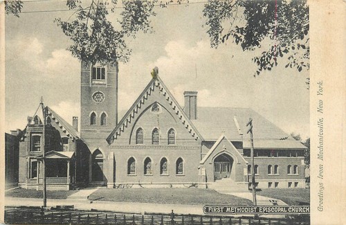MECHANICVILLE, NEW YORK FIRST METHODIST EPISCOPAL CHURCH UNDIVIDED BACK ...